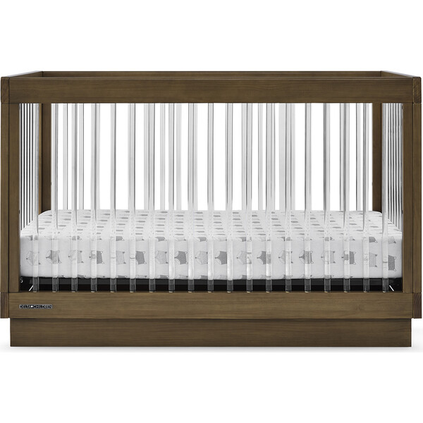 James Acrylic 4-In-1 Convertible Crib, Brown - Delta Children Cribs ...