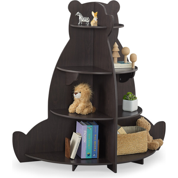 Bear Bookcase, Crafted Walnut - Delta Children Bookcases & Toy Chests | Maisonette