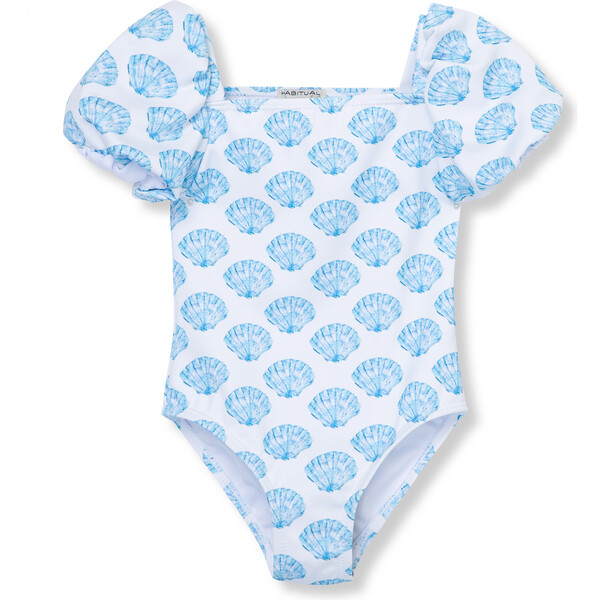 Sea Shell Swimsuit, Blue - Habitual Swim | Maisonette