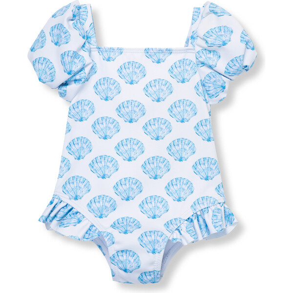 Baby Sea Shell Swimsuit, Blue - Habitual Swim | Maisonette