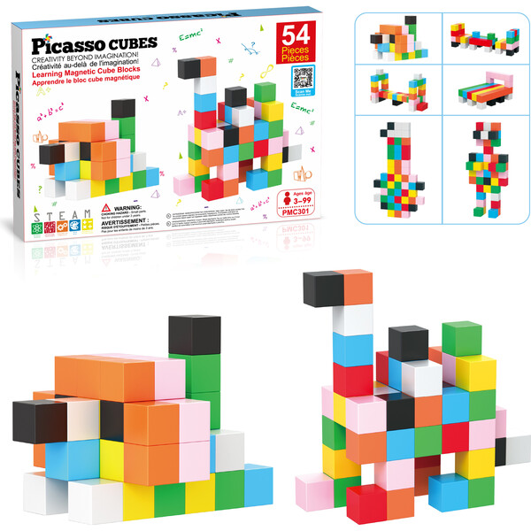 Magnet Cube Building Blocks 54 Pieces 1.2" 3CM Magnetic Cubes ...