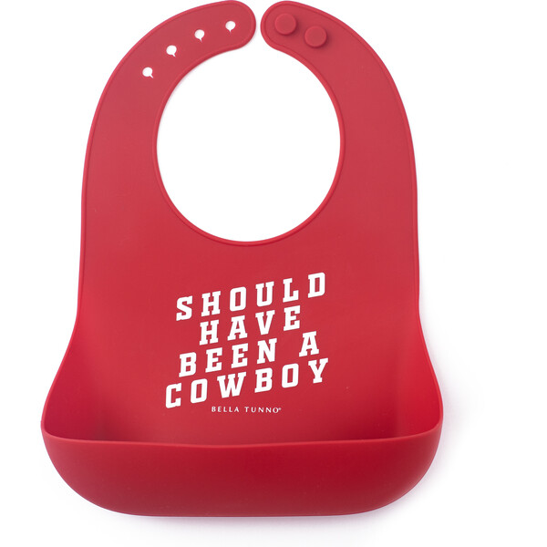 Cowboy Wonder Bib, Red - Bella Tunno Bibs & Feeding | Maisonette
