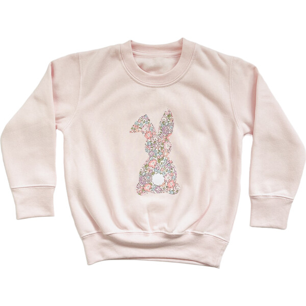 Liberty of London Bunny Children's Jumper, Pale Pink - My Little Shop UK Tops | Maisonette