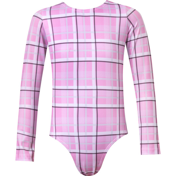 Pauli One-Piece Swimsuit, Pink Tartan - Mola Mola Swim | Maisonette