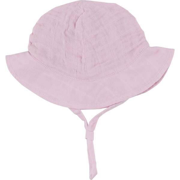 BALLET SOLID MUSLIN SUNHAT, Pink - Angel Dear Hats & Mittens | Maisonette
