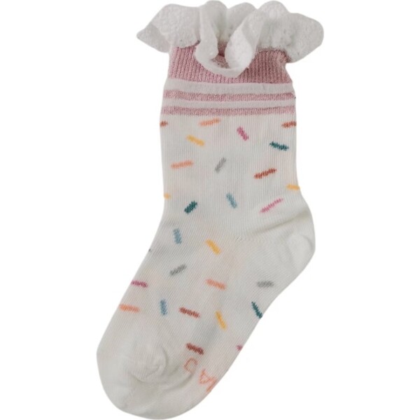 Sprinkle Socks, White - Olivia J Tights & Socks | Maisonette