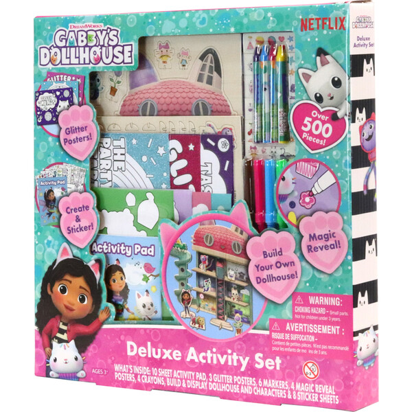 Gabby's Dollhouse Deluxe Activity Set, 500+ Pieces - Tara Toy Arts ...
