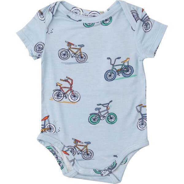 BIKES BLUE BODYSUIT, Blue - Angel Dear Rompers | Maisonette
