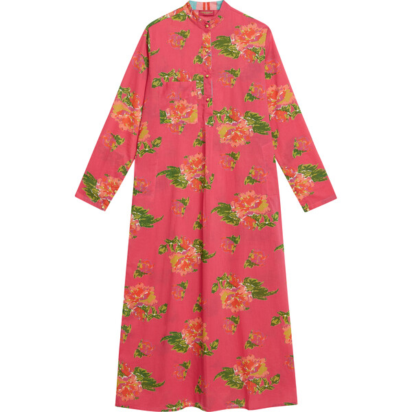 Long Kurta, Azhar Flower Fuchsia - Lisa Corti Dresses | Maisonette