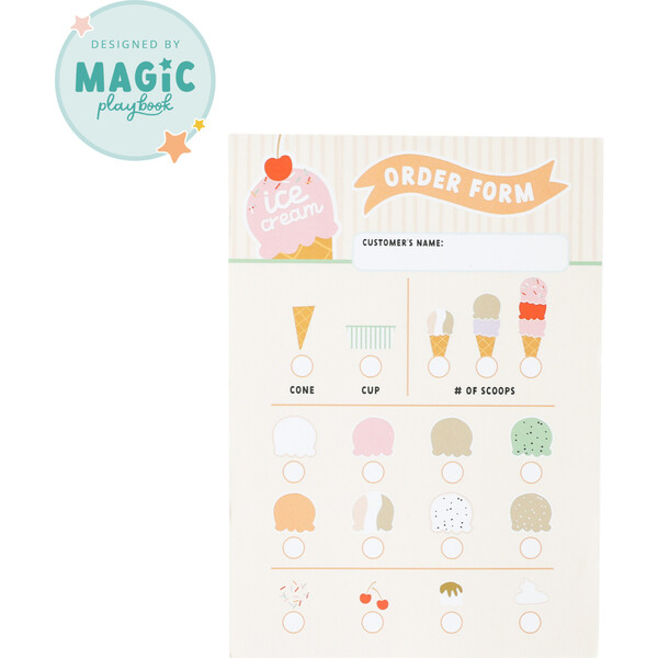 ICE CREAM SHOP NOTEPAD - Magic Playbook Play Food & Accessories ...