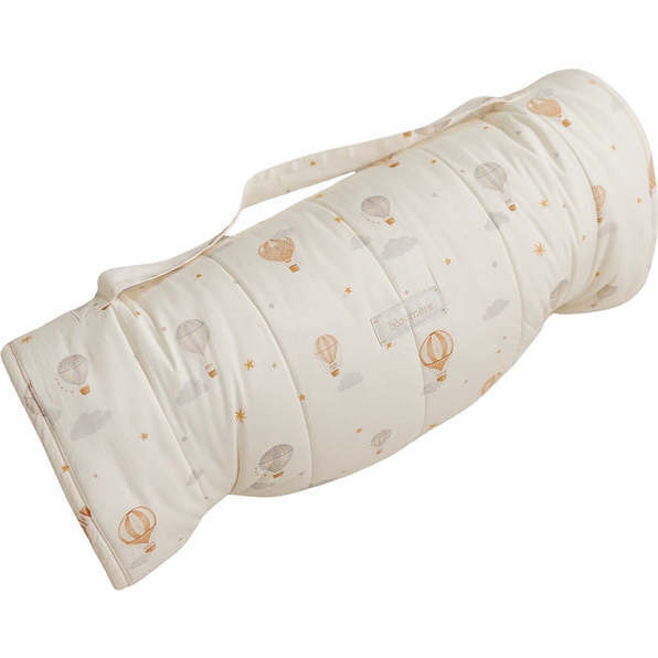 Organic Toddler Nap Roll-N-Rest Mat Set, Hot Balloon - Bloomere ...
