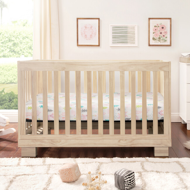 Modo 3-In-1 Convertible Crib & Toddler Bed Conversion Kit, Washed ...
