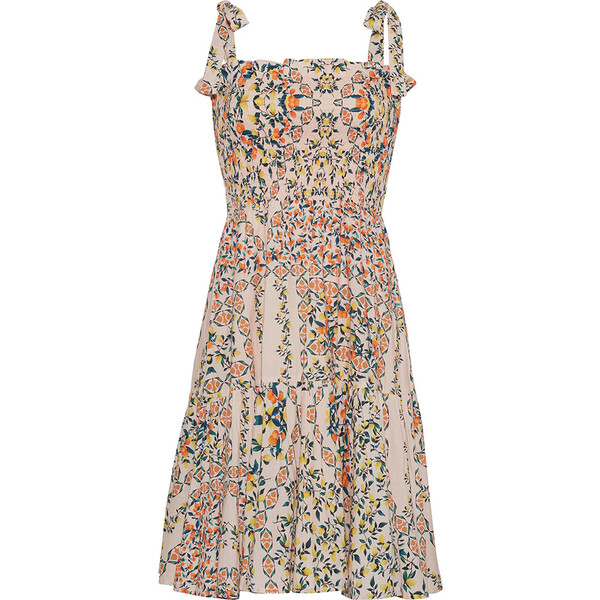 Women's Analise Tie Shoulder Smocked Chest Dress, Amalfi - Anna Cate ...
