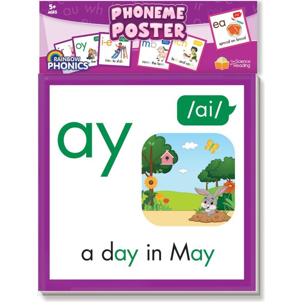 Rainbow Phonics: Phoneme Poster - Junior Learning STEM Toys | Maisonette