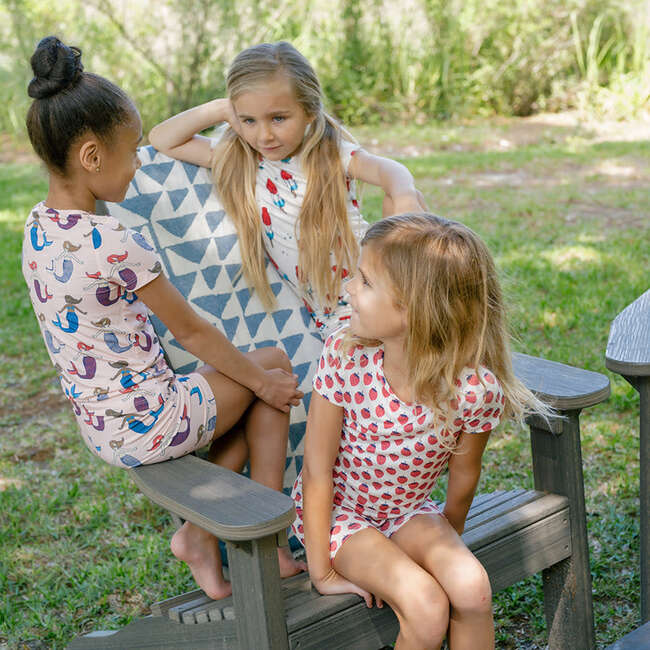 Kids Bamboo PJ Set, Mystical Mermaids - Pink Chicken Sleepwear | Maisonette