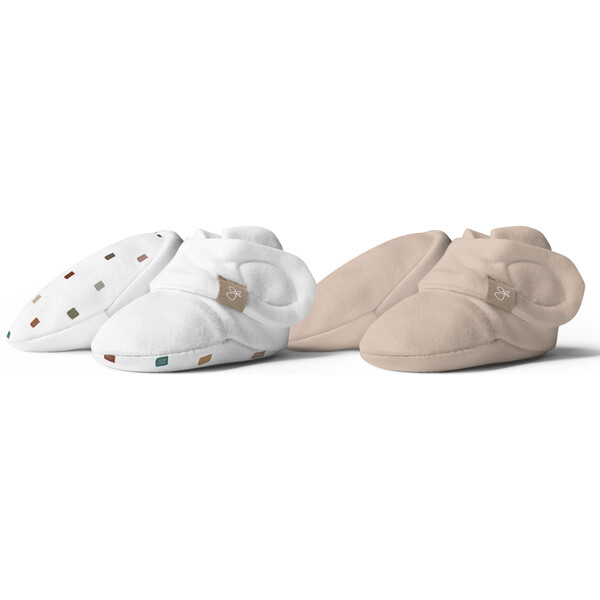 Stay On 2-Pack Baby Boots, City Blocks + Sandstone - Goumi Shoes ...