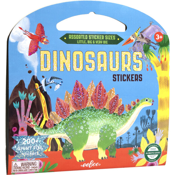 Dinosaur Shiny Sticker Book - eeBoo Arts & Crafts | Maisonette