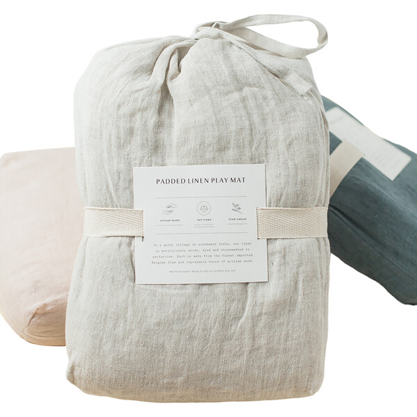 Creative Women Quilted Play Mat, Natural Chambray - Powered by People ...