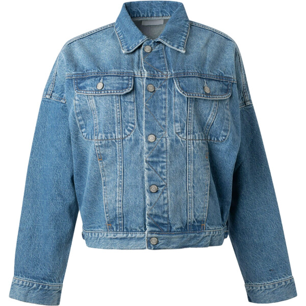 The Ryder Cropped Batwing Sleeve Denim Jacket, Risky Business - Boyish ...