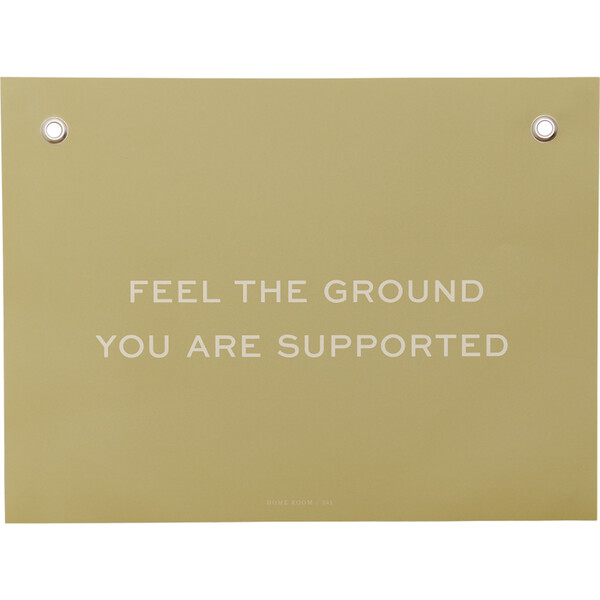 Life Lesson: You Are Supported Affirmation Print, Yellow - Home Room Co ...