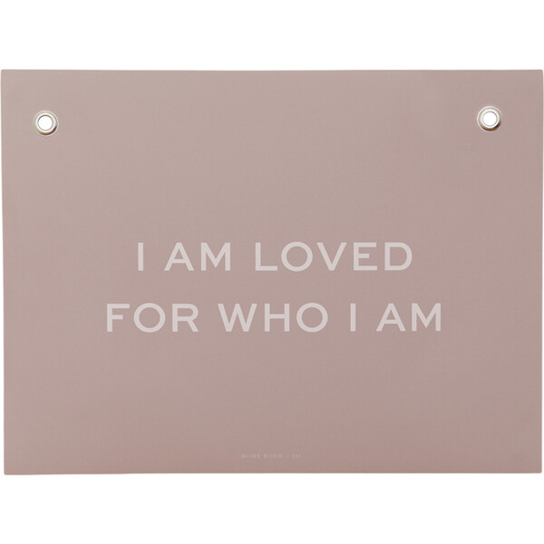 Life Lesson: I Am Loved Affirmation Print, Blush - Home Room Co. Art ...