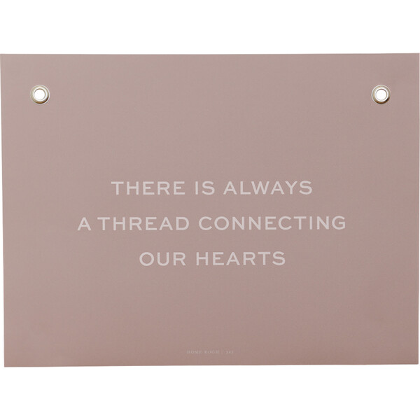 Life Lesson: Find A Common Thread Affirmation Print, Blush - Home Room ...