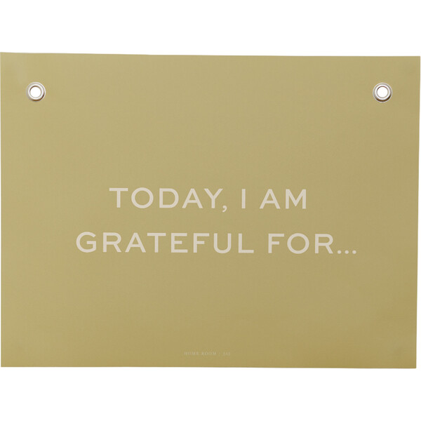 Life Lesson: Attitude of Gratitude Affirmation Print, Yellow - Home ...