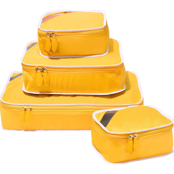 Monogrammable Packing Cube Quad, Canyon Yellow - Paravel Bags & Luggage ...