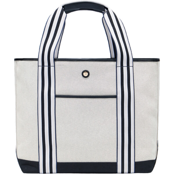 Monogrammable Cabana Tote, Domino - Paravel Bags & Luggage | Maisonette