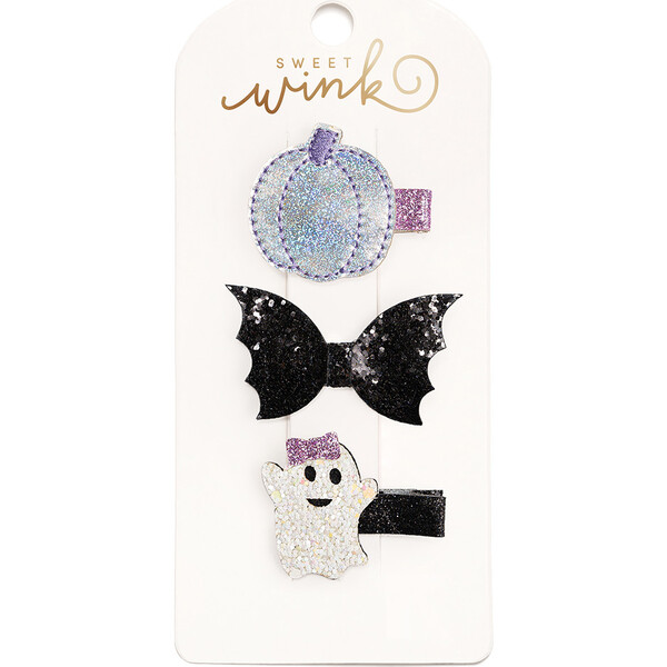 Girly Ghost Halloween Clip Set, Multi - Sweet Wink Hair Accessories ...