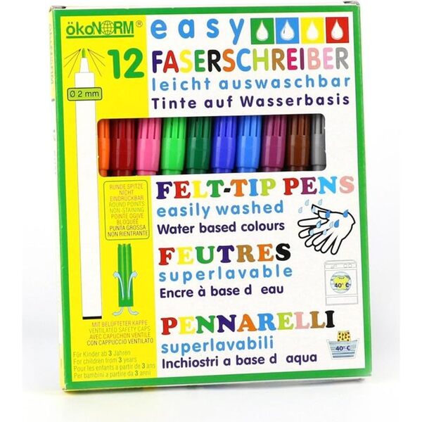 Fine-Tip Washable Markers - Oekonorm Arts & Crafts | Maisonette