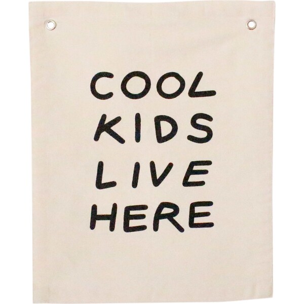 Cool Kids Banner, Natural - Imani + Kids Mirrors & Wall Decor | Maisonette
