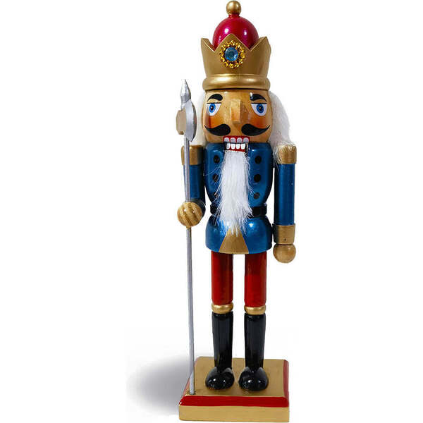 King Nutcracker with Blue Diamond Crown - Nutcracker Ballet Gifts ...