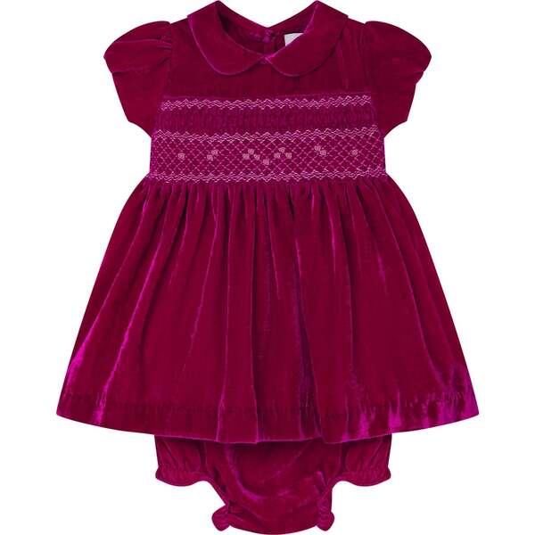 Baby Electra Velvet Hand-Smocked Party Dress, Pink - Question ...