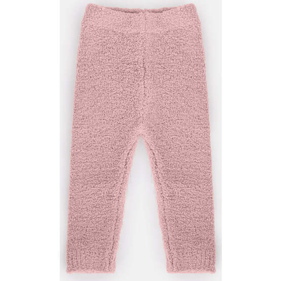 Baby Girls Fuzzy Leggings, Ash Rose - 7AM Enfant Pants | Maisonette