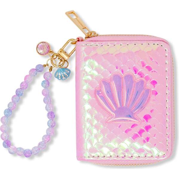 Shiny Seashell Mermaid Wallet, Pink - Zomi Gems Bags | Maisonette