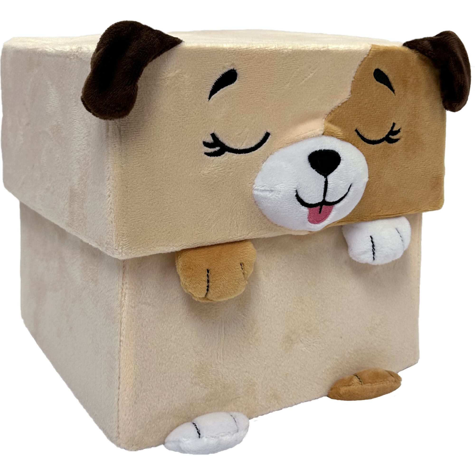 Happy Nappers Adorable Storables Dog Tan Brown Idea Tank Plush Maisonette