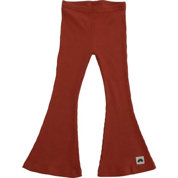 Flared Leggings, Rust - Summer in May Pants | Maisonette