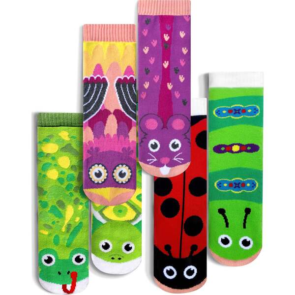 Pals Originals Cute Mismatched Animals Socks Gift Bundle (3 Pairs ...