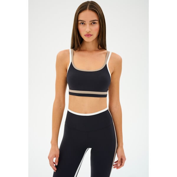 Eva Rigor Double Strap Bra, Black/Latte - SPLITS59 Underwear & Bras ...