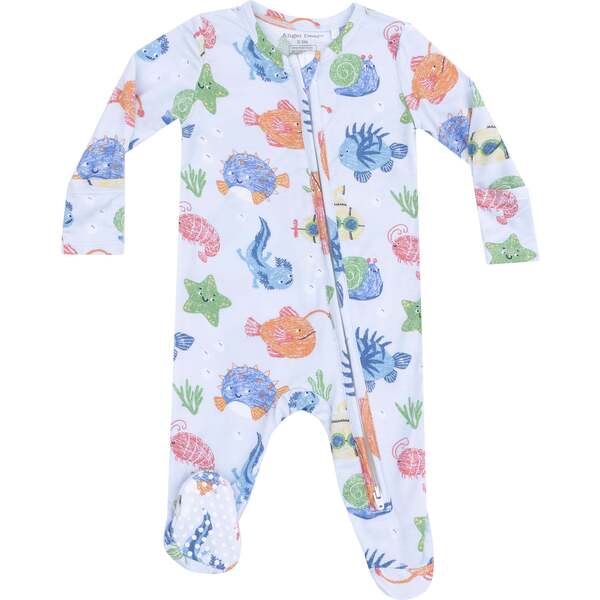 2 Way Zipper Footie, Cute Ocean Creatures - Angel Dear Sleepwear ...