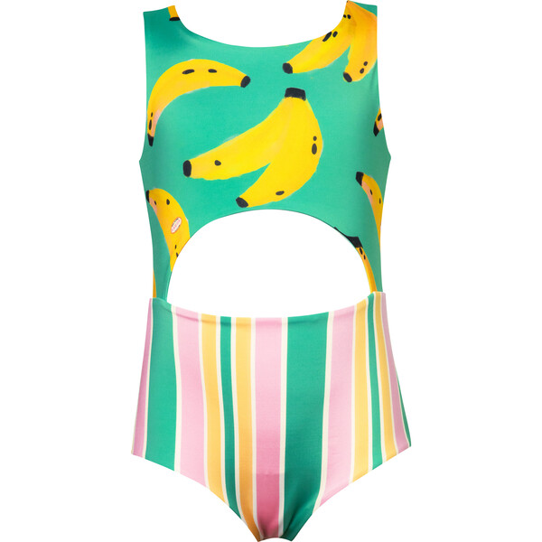 Banano Colombiano Verde Abi Trikini Swimsuit, Green - Pepita & Me Swim ...