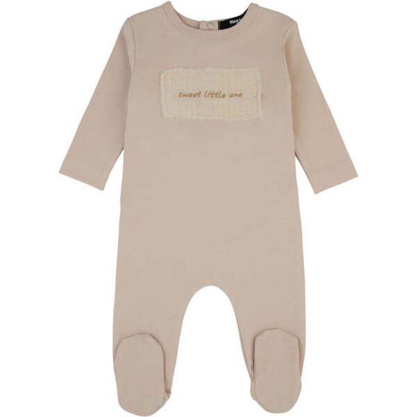 Muslin Patch Footie, Pink - Noggi Sleepwear | Maisonette