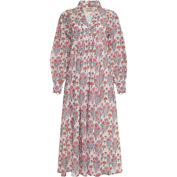 Leo Dress, Geranium Print - SZ Blockprints Dresses | Maisonette