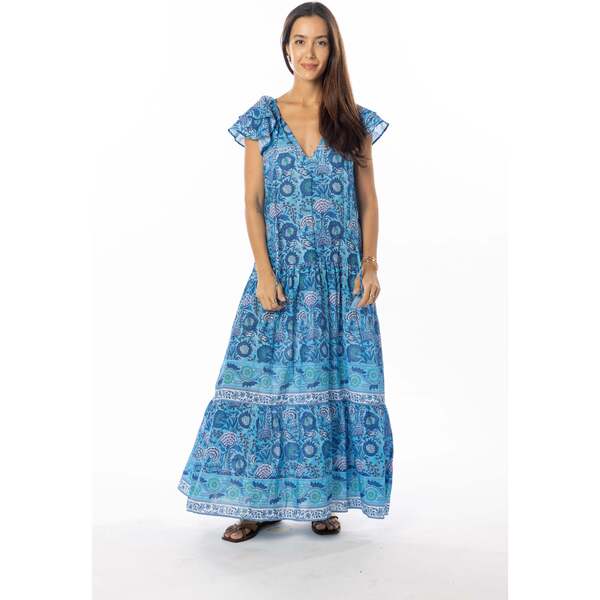 Anabella Dress, Azure - Bindu Dresses | Maisonette