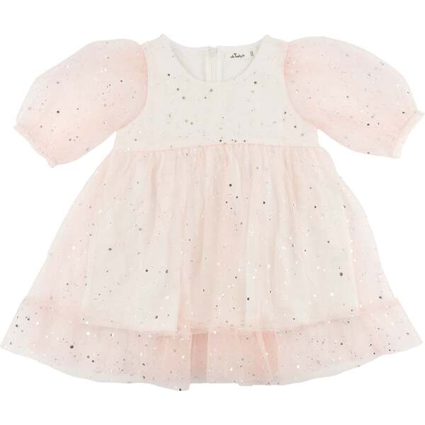 Josephine Silver-Fleck Dress, Pale Pink - oh baby! Dresses | Maisonette