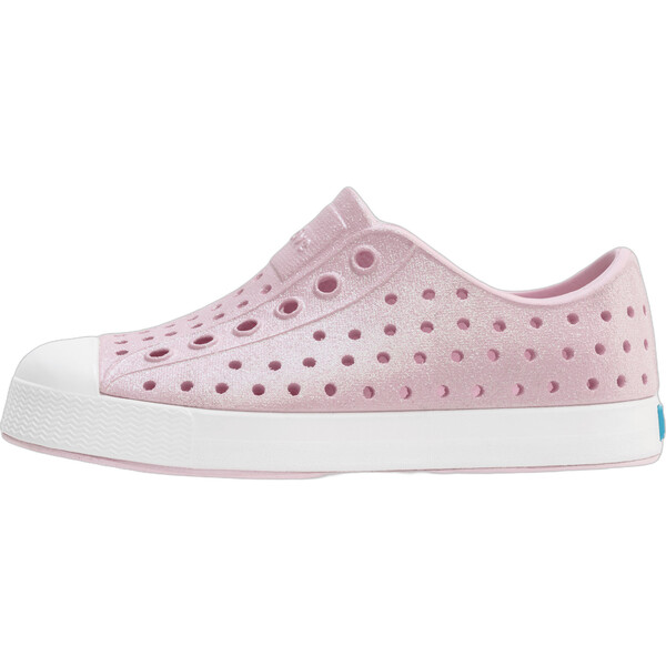 Jefferson Bio-Bling Kids, Barely Pink Bling/ Shell White - Native Shoes Shoes | Maisonette