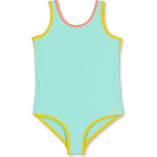 Pam Anti-UV Swimsuit, Turquoise - BAÏNES Swim | Maisonette