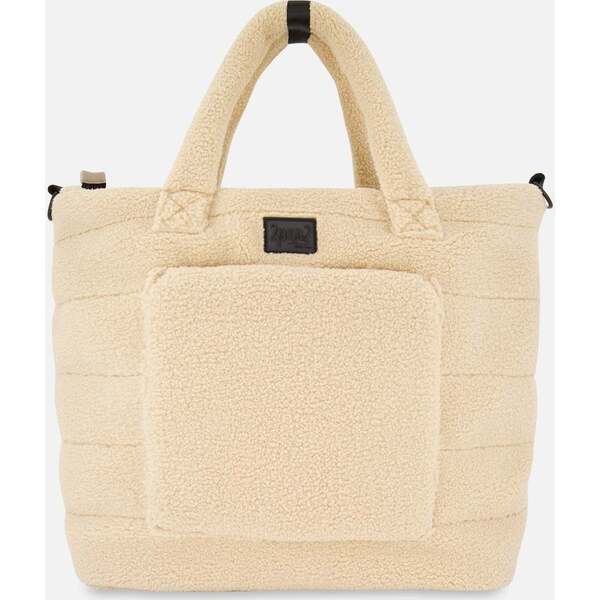 Sherpa Tote-Style Diaper Bag, Beige - Deux par Deux The Diaper Shop | Maisonette
