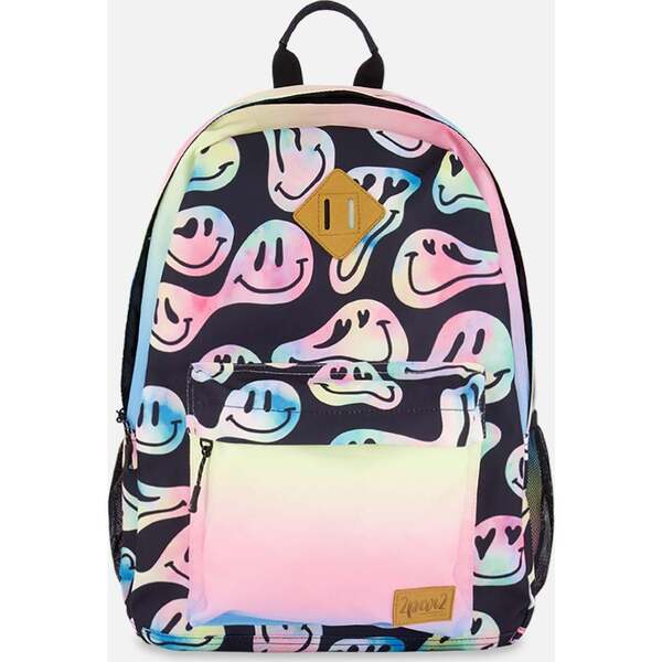 Kids Backpack, Smiley Face Girl - Deux par Deux Bags | Maisonette